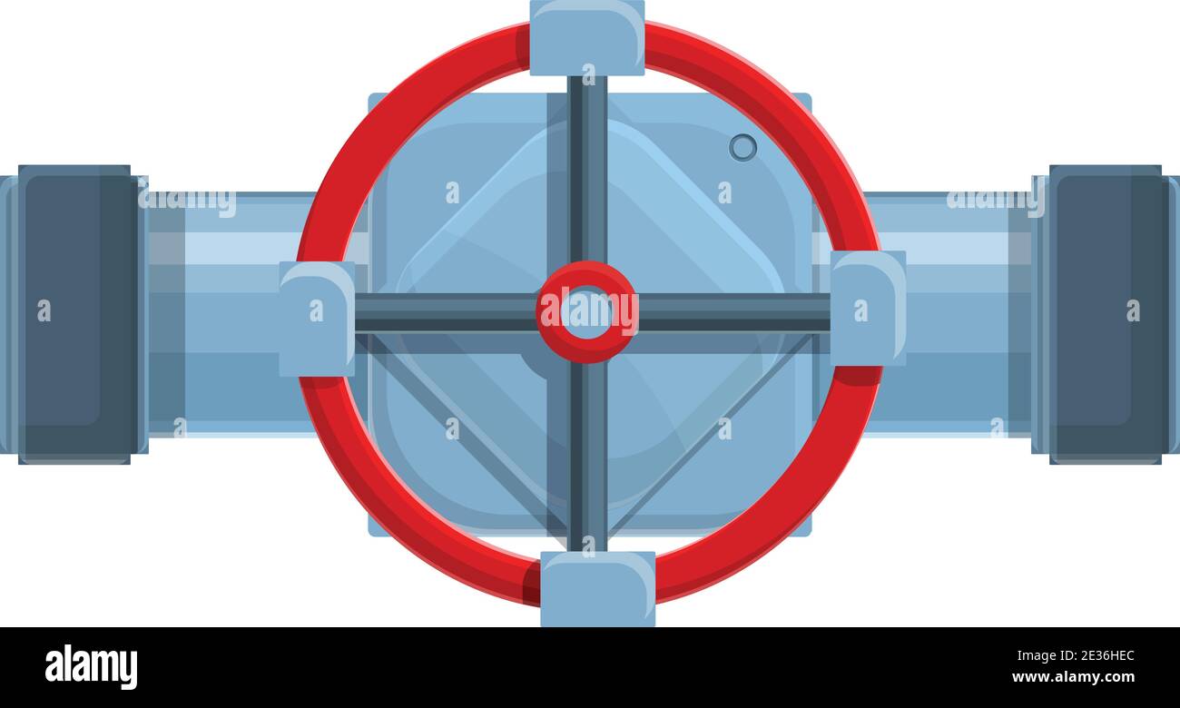 Control valve pipe icon. Cartoon of control valve pipe vector icon for ...