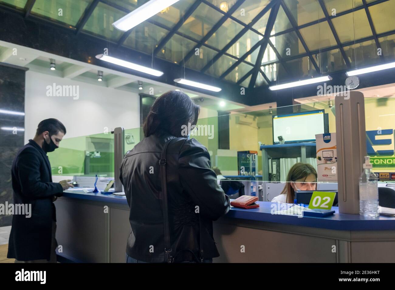 Inside bank customers hi-res stock photography and images - Alamy