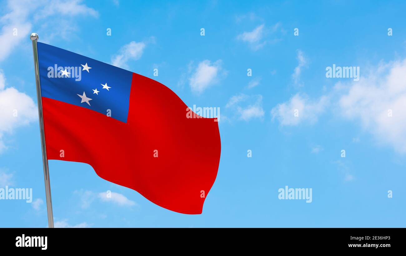 Western samoan flag hi-res stock photography and images - Alamy