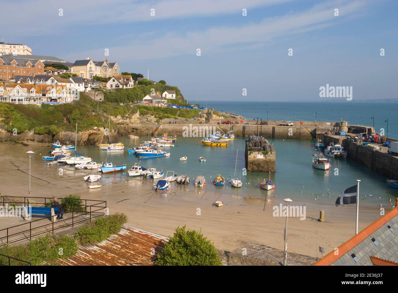 harbour at the famous north cornwall seaside and surfing town of ...