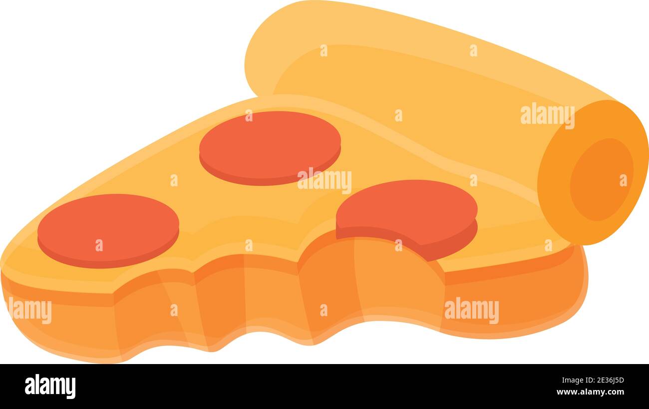 Pizza waste icon. Cartoon of pizza waste vector icon for web design ...