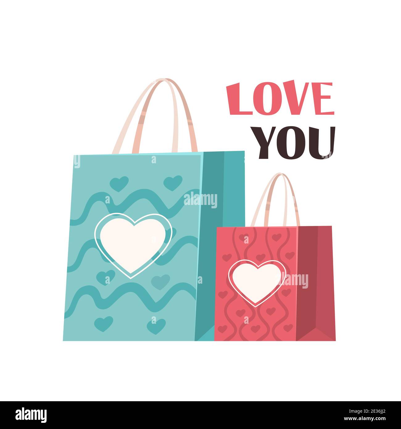 colorful purchases seasonal shopping sale valentines day celebration ...