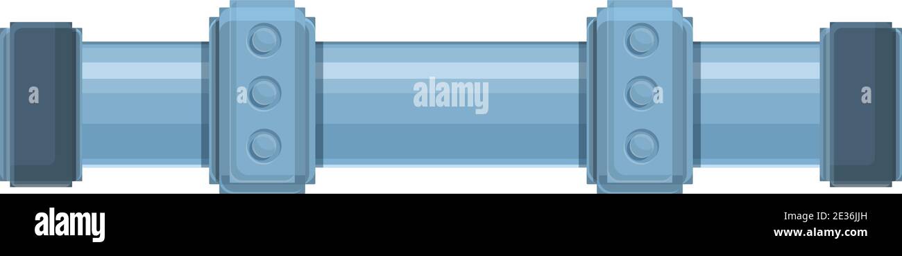 Straight pipe icon. Cartoon of straight pipe vector icon for web design ...