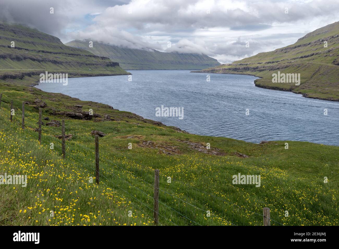 Funningur village, Eysturoy island, Faroe Islands Stock Photo - Alamy