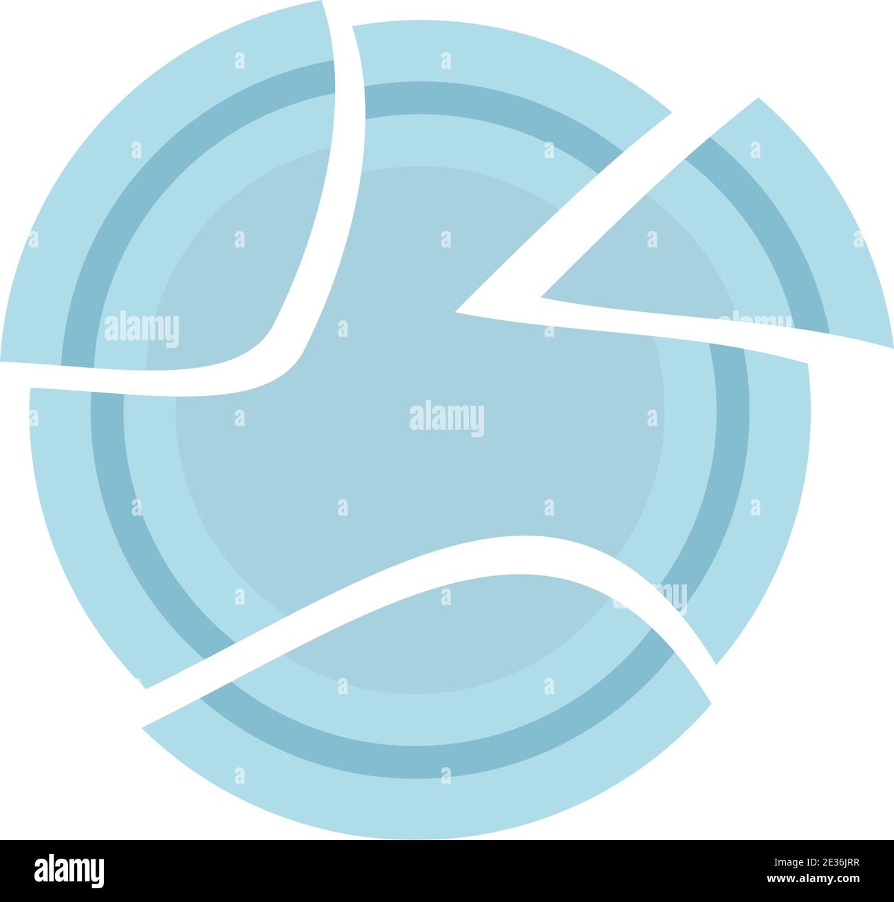 Broken plate icon. Cartoon of broken plate vector icon for web design ...