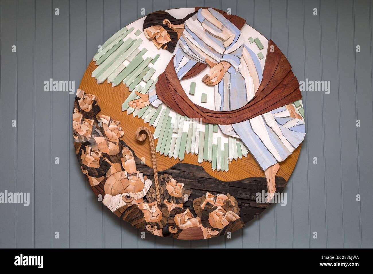 Biblical Christian scenes made from wood, Christianskirkjan, Christian ...