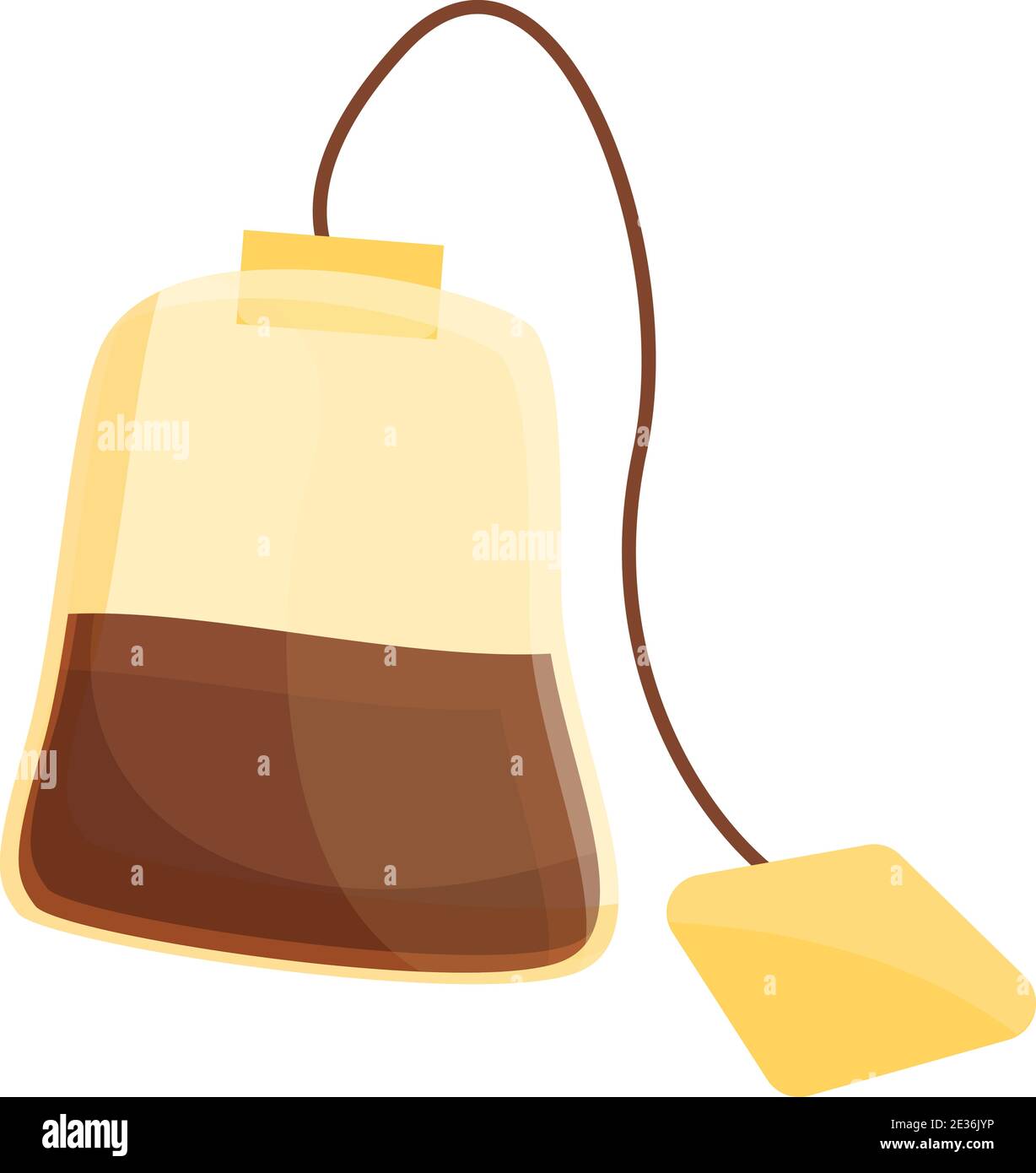 Tea bag icon. Cartoon of tea bag vector icon for web design isolated on ...