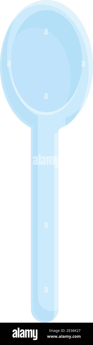 Plastic spoon icon. Cartoon of plastic spoon vector icon for web design ...