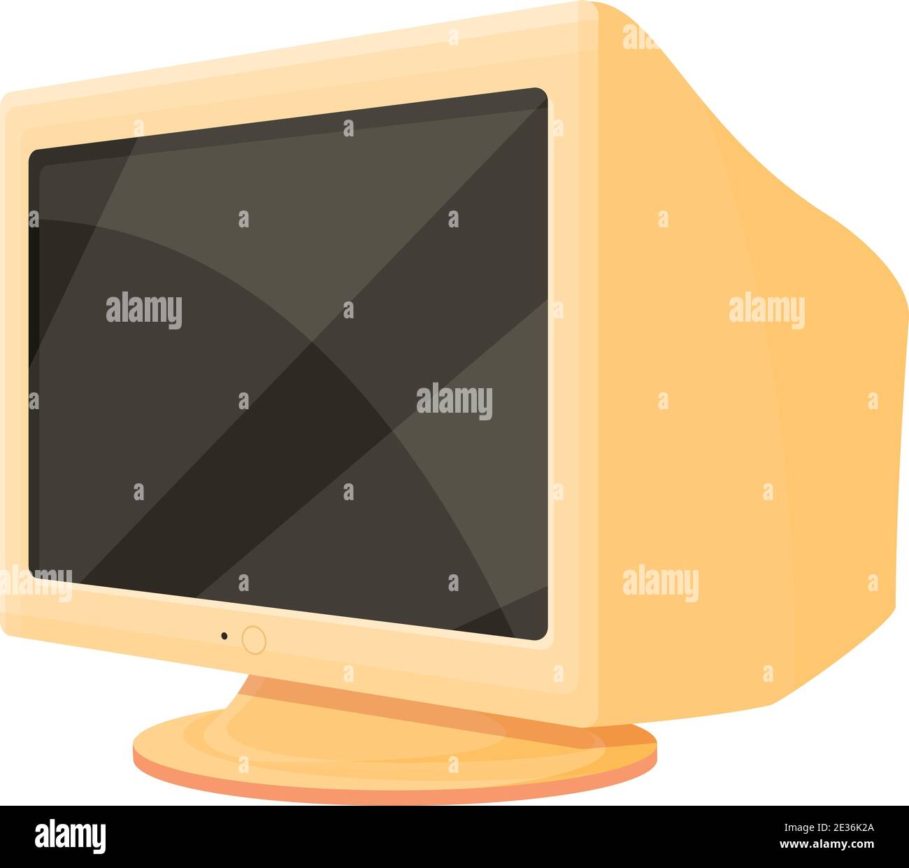 Old monitor icon. Cartoon of old monitor vector icon for web design ...