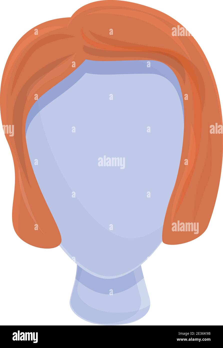 Hairstyle wig icon. Cartoon of hairstyle wig vector icon for web design ... Hairstyle wig icon. Cartoon of hairstyle wig vector icon for web design ...
