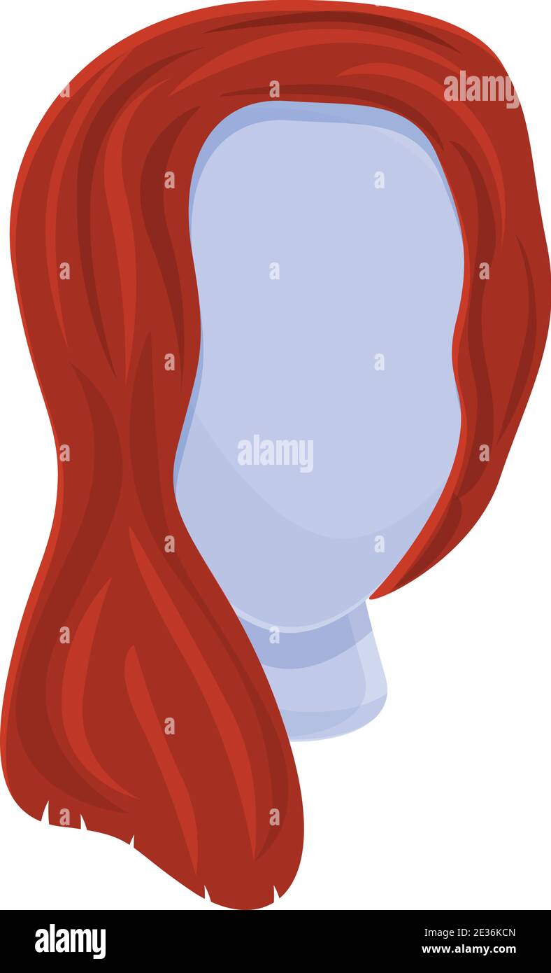Casual wig icon. Cartoon of casual wig vector icon for web design ...