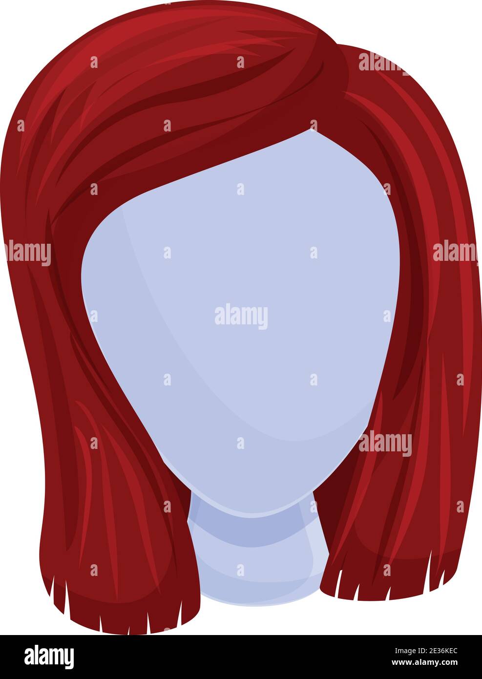 Salon wig icon. Cartoon of salon wig vector icon for web design ...