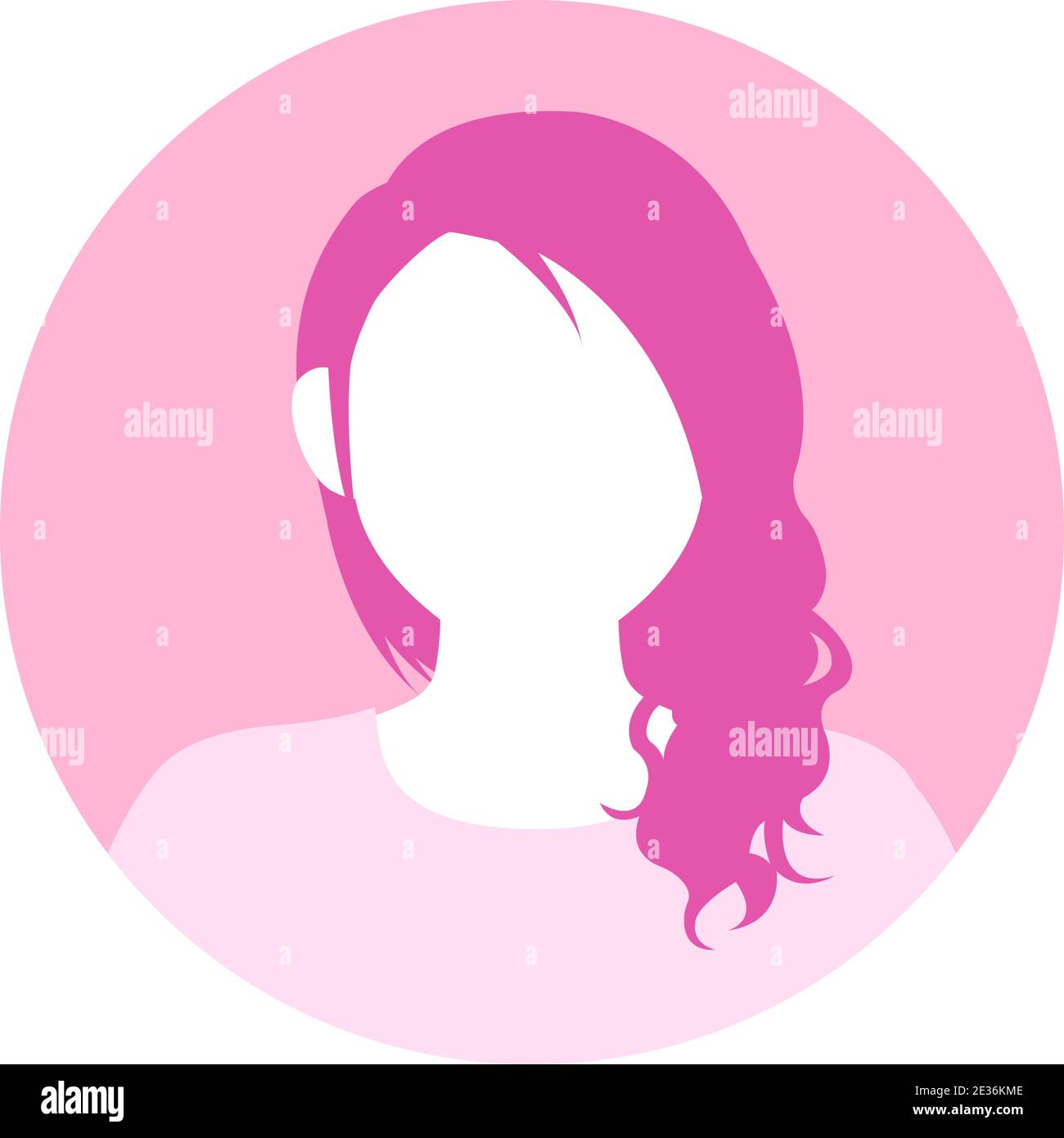 Circular vector avatar illustration ( female Stock Vector Image & Art ...