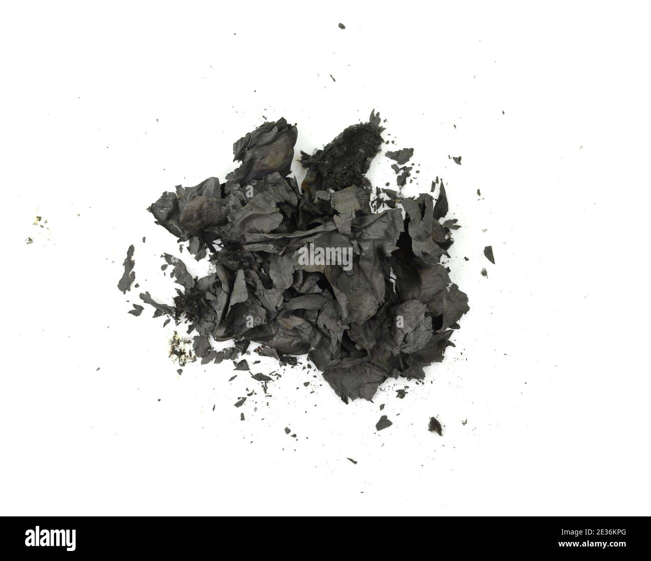Black ashes from burnt paper Stock Photo - Alamy