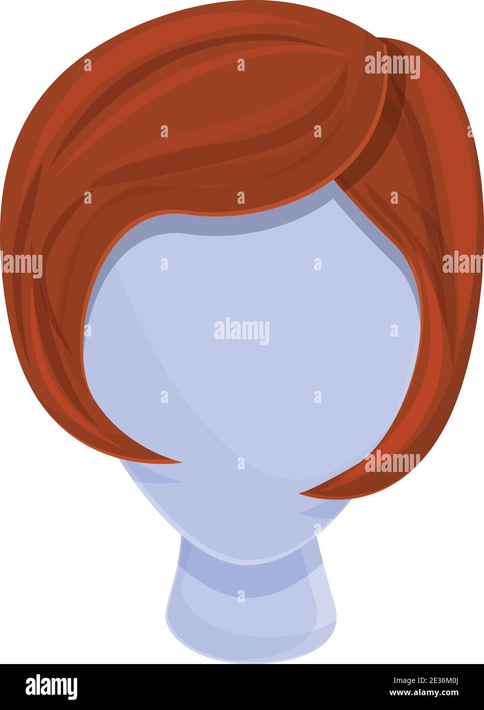 Blonde wig on mannequin Stock Vector Images - Alamy