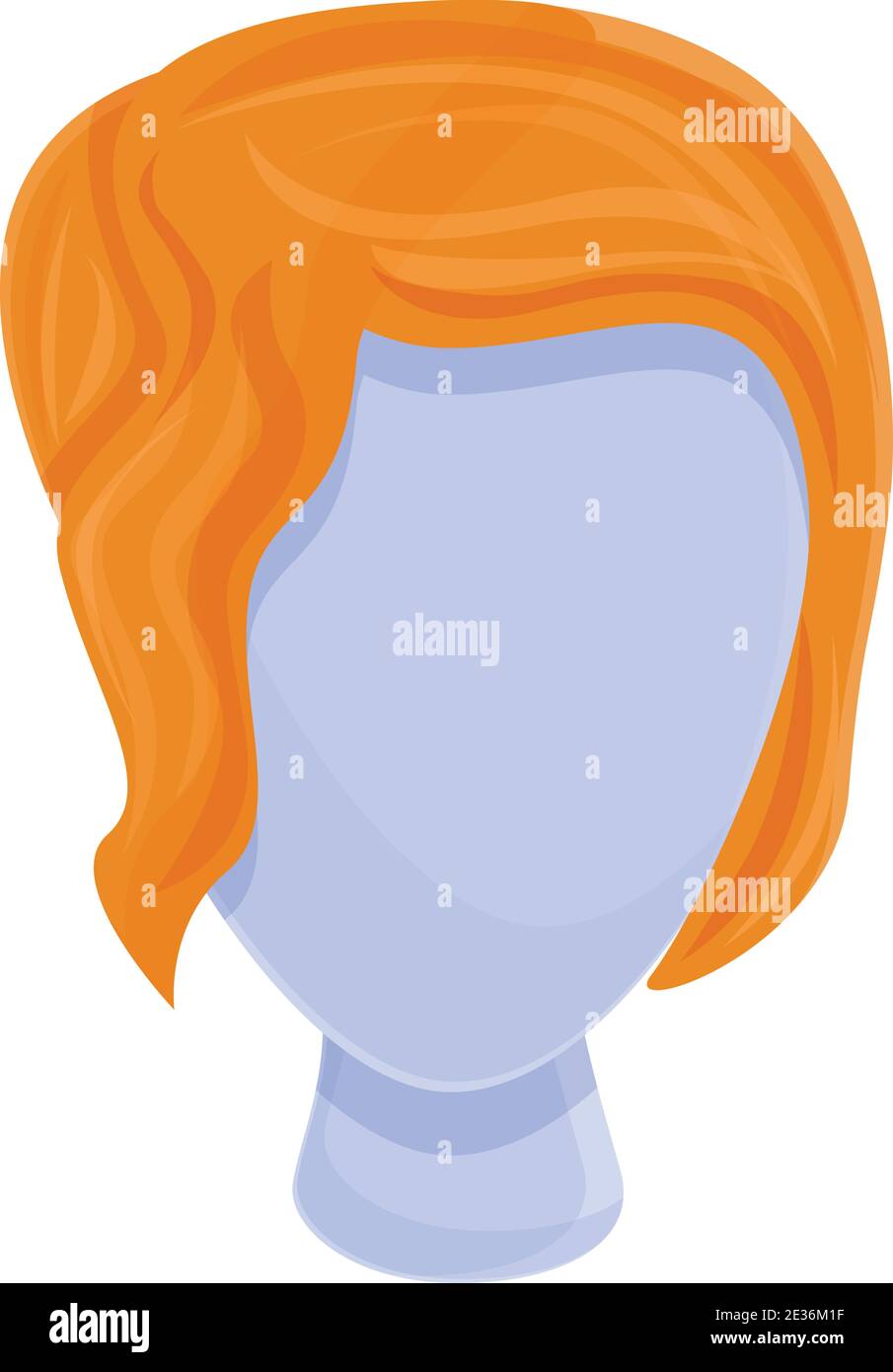 Artificial wig icon. Cartoon of artificial wig vector icon for web ...