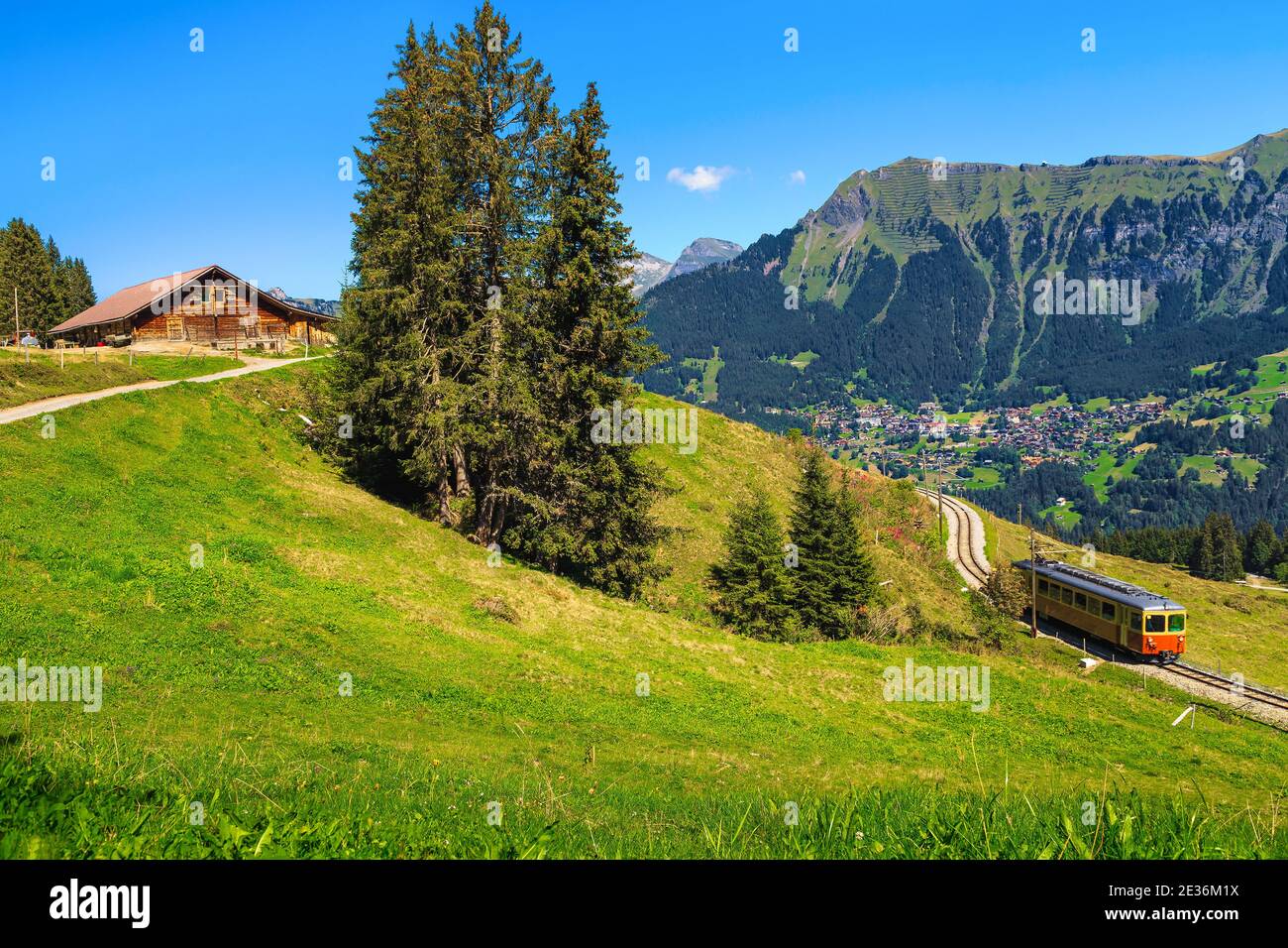 Murren train hi-res stock photography and images - Alamy