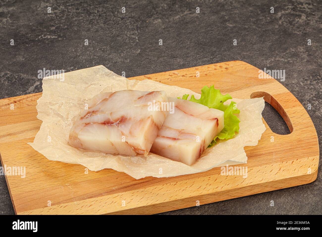 Raw dietary pollock fish fillet for cooking Stock Photo - Alamy