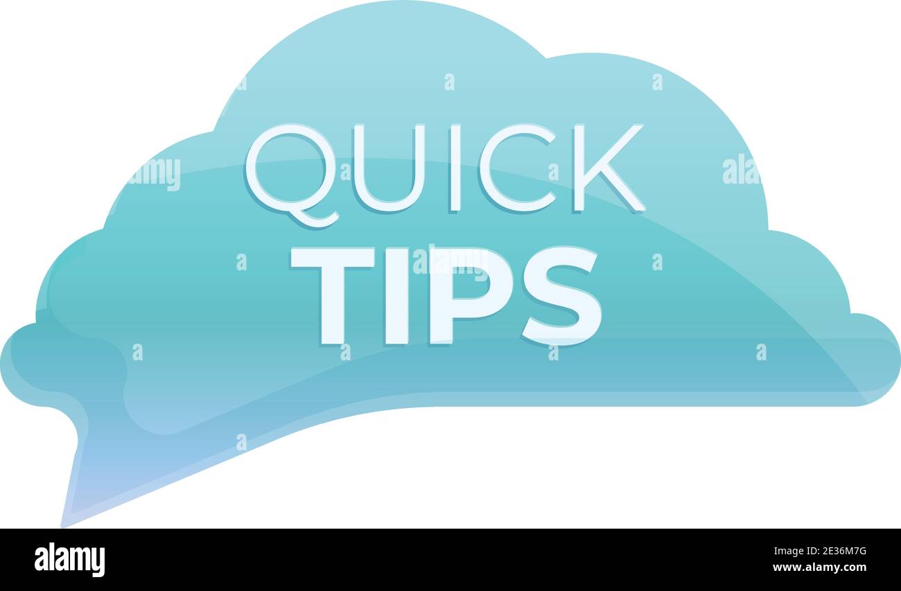 Tips cloud icon. Cartoon of tips cloud vector icon for web design ...