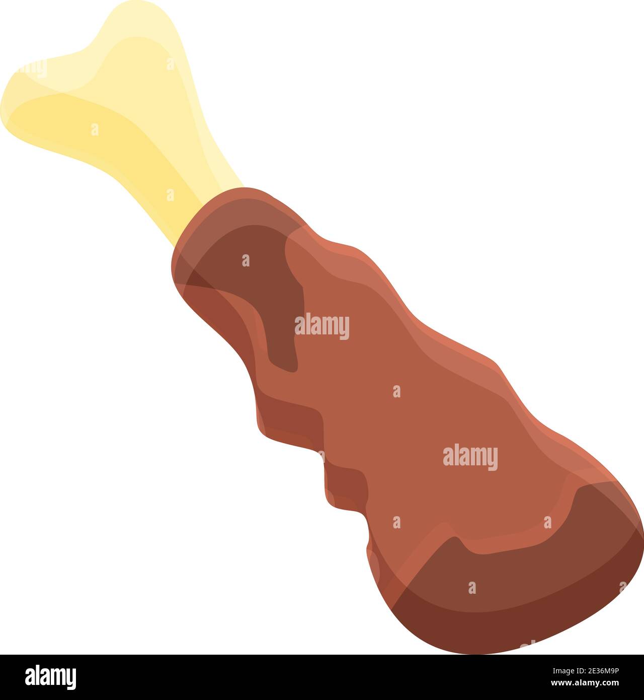 Chicken leg icon. Cartoon of chicken leg vector icon for web design ...