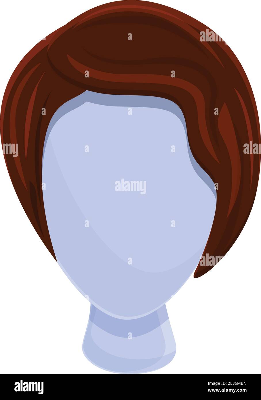 Woman wig icon. Cartoon of woman wig vector icon for web design ...