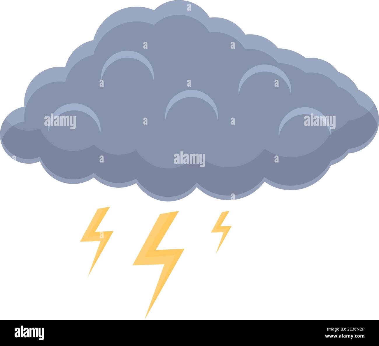 Cloud lightning icon. Cartoon of cloud lightning vector icon for web ...