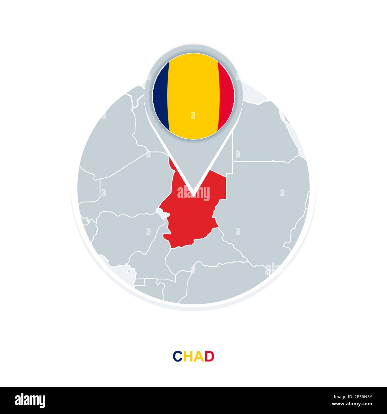 Chad pin hi-res stock photography and images - Alamy