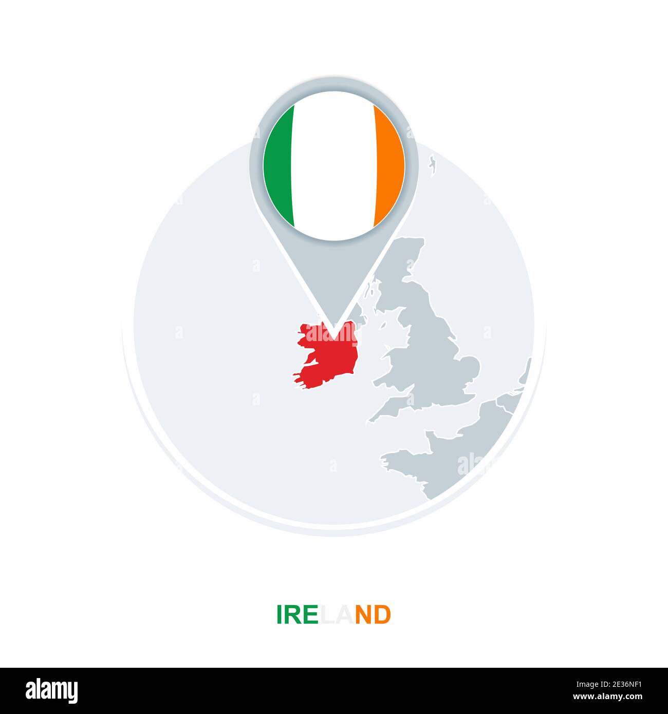 Northern ireland map outline vector Cut Out Stock Images & Pictures - Alamy