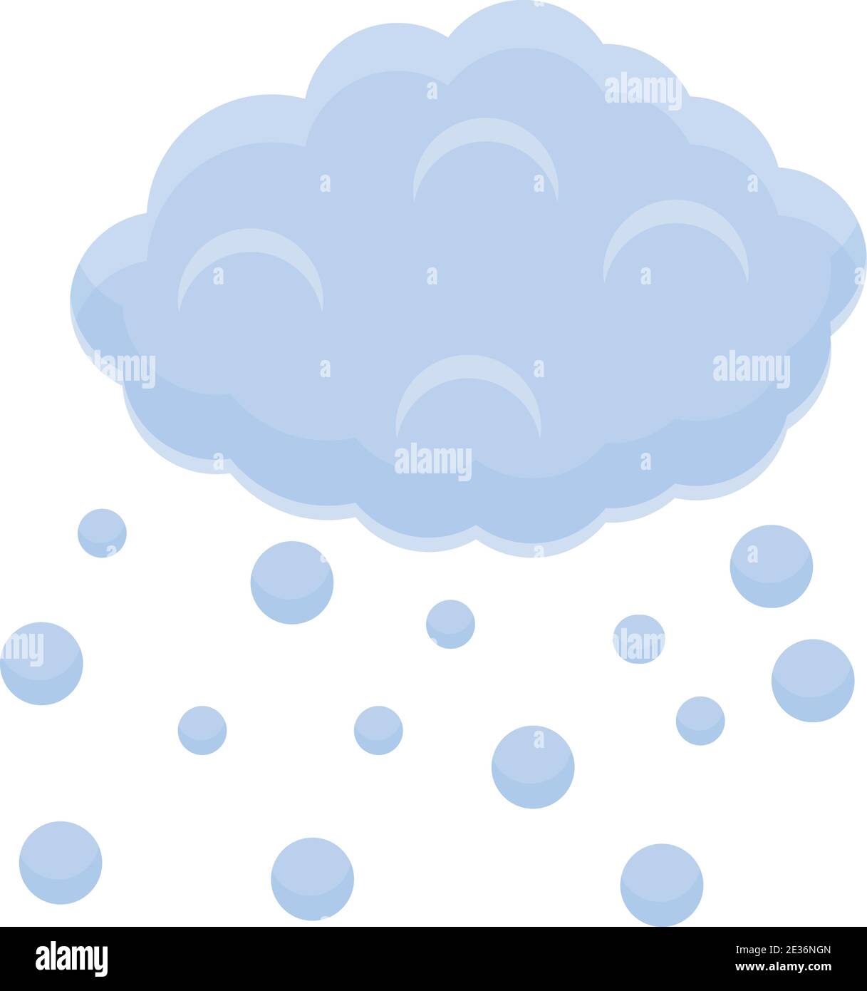 Rainy cloud icon. Cartoon of rainy cloud vector icon for web design ...