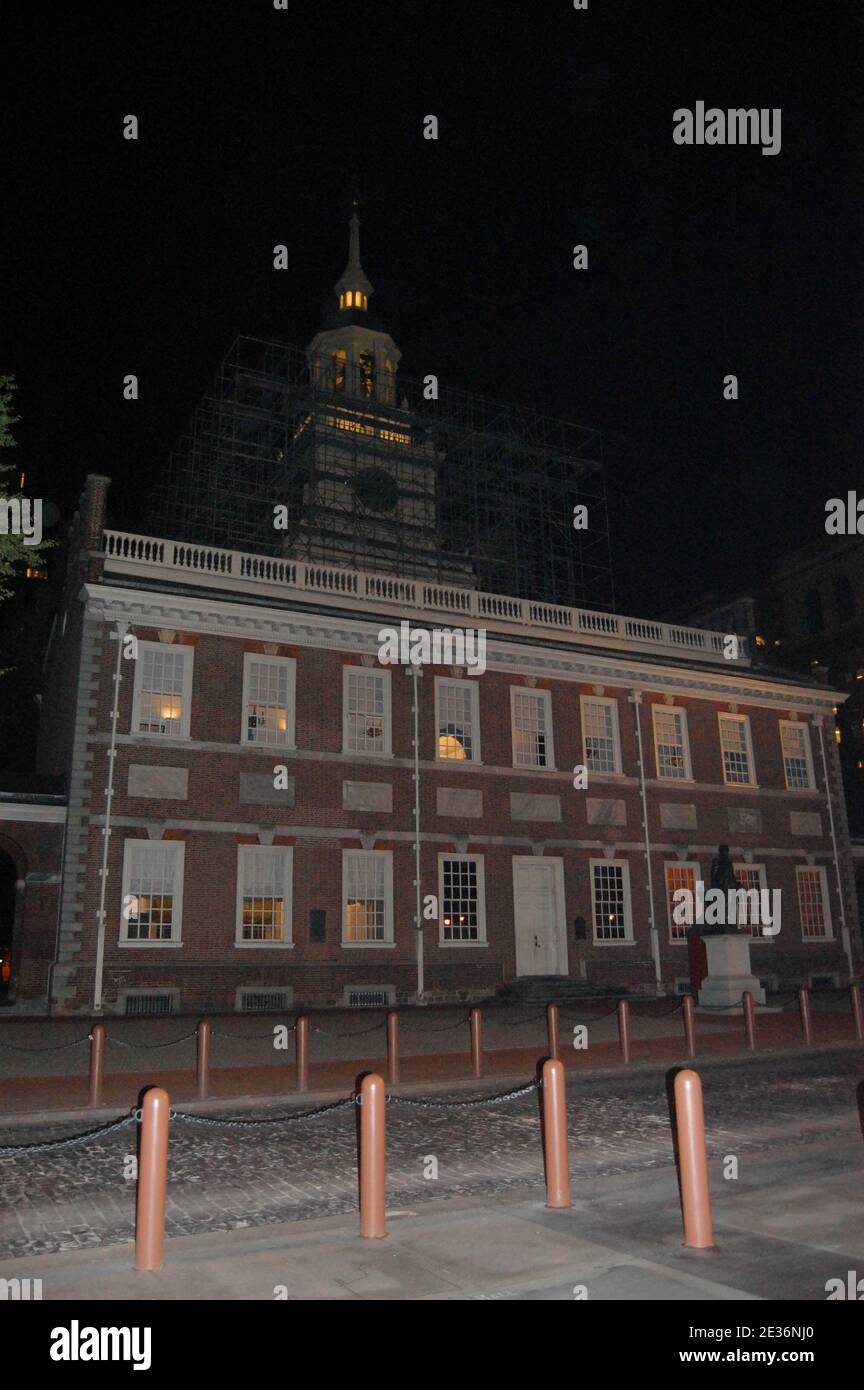 Independence hall Philadelphia USA Signing the declaration of ...