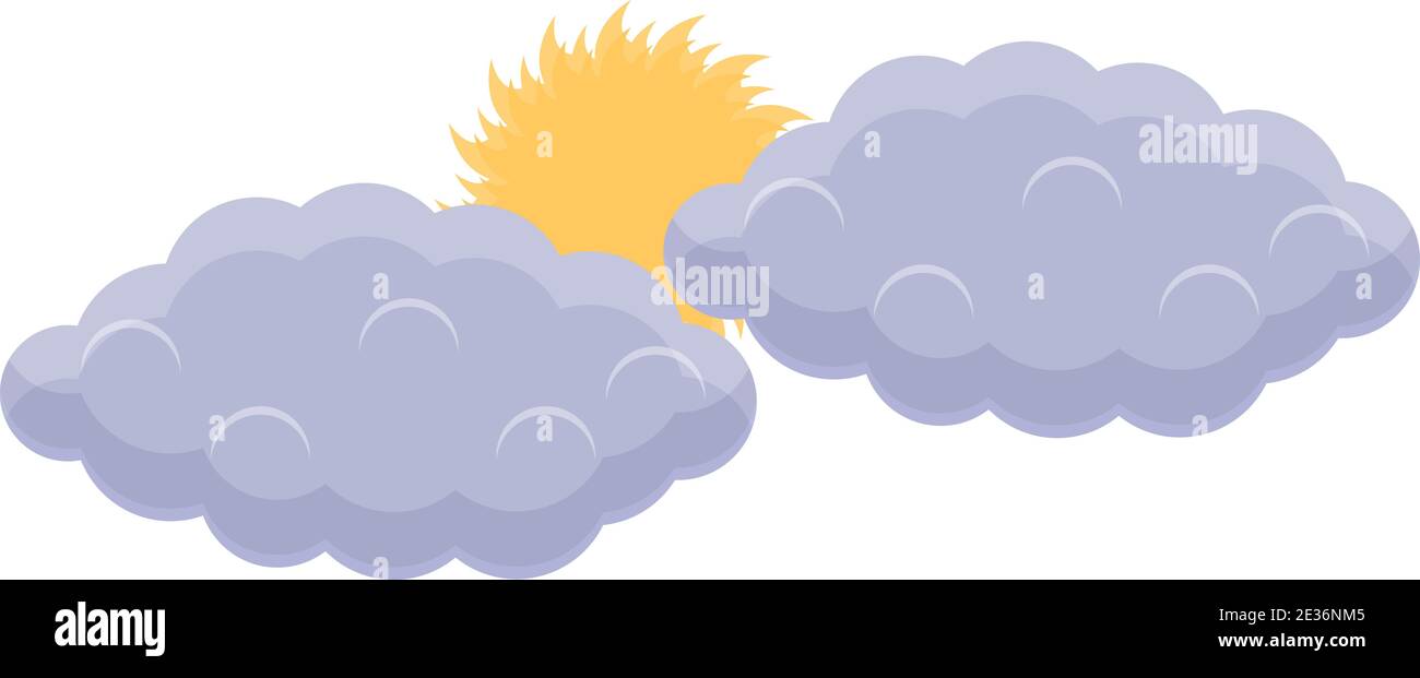 Summer clouds icon. Cartoon of summer clouds vector icon for web design ...