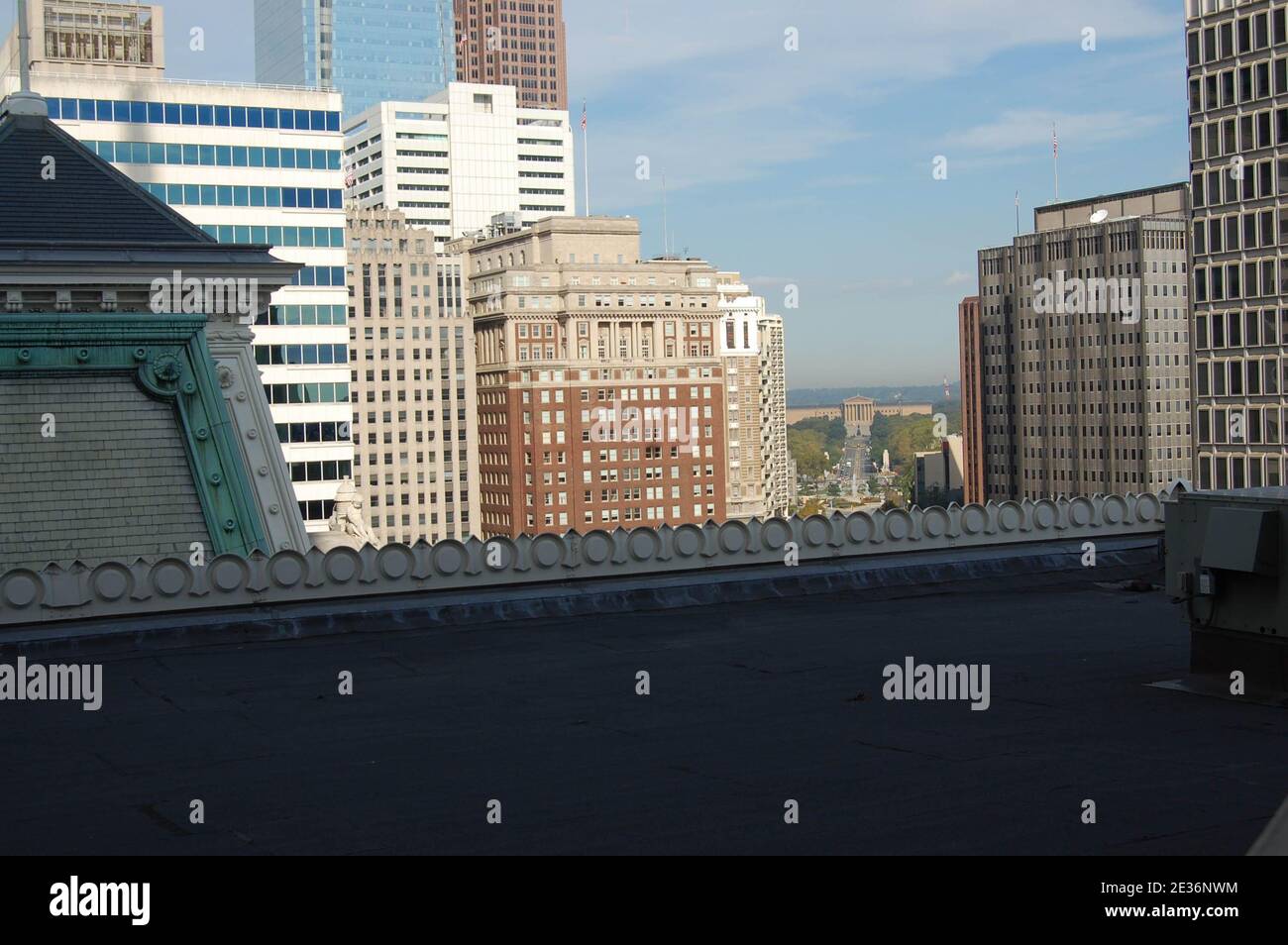 skyscrapers looking from City Hall Philadelphia USA top of the building ...