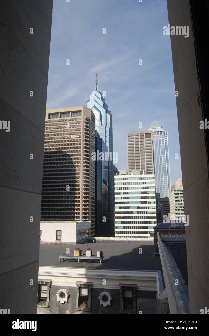 View from the top of City Hall Philadelphia USA skyscrapers skyscraper ...