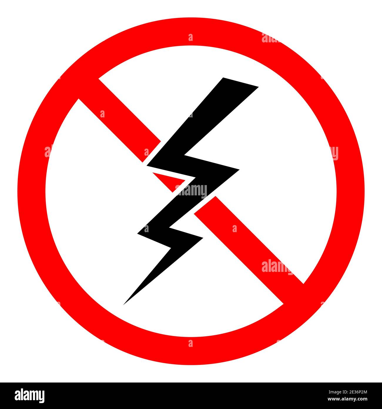 No Electricity Sign