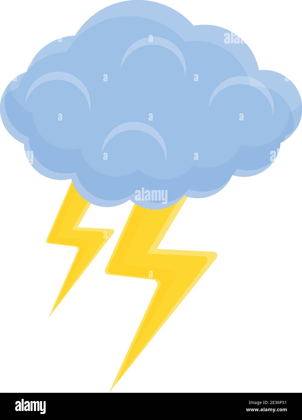 Flash cloud icon. Cartoon of flash cloud vector icon for web design ...