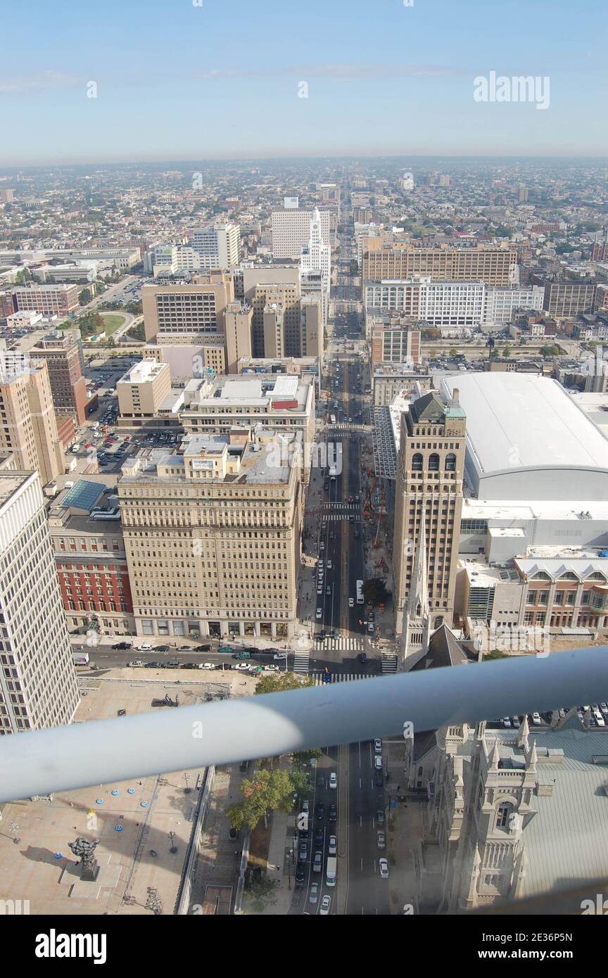 View from the top of city hall Philadelphia USA street views view ...