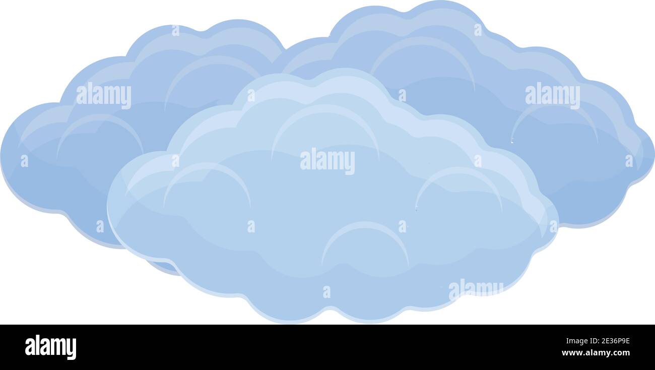 Puffy clouds icon. Cartoon of puffy clouds vector icon for web design ...