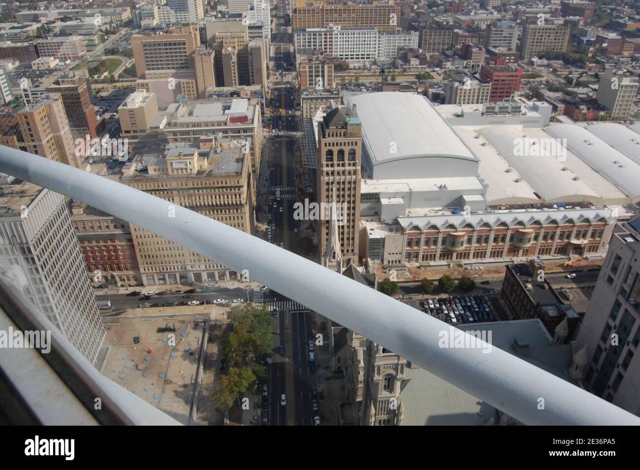 View from the top of city Hall Philadelphia USA offices office looking ...