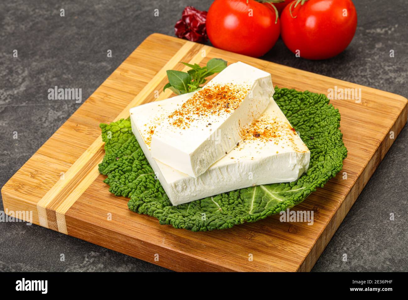 Greek Feta soft cheese for salad Stock Photo - Alamy
