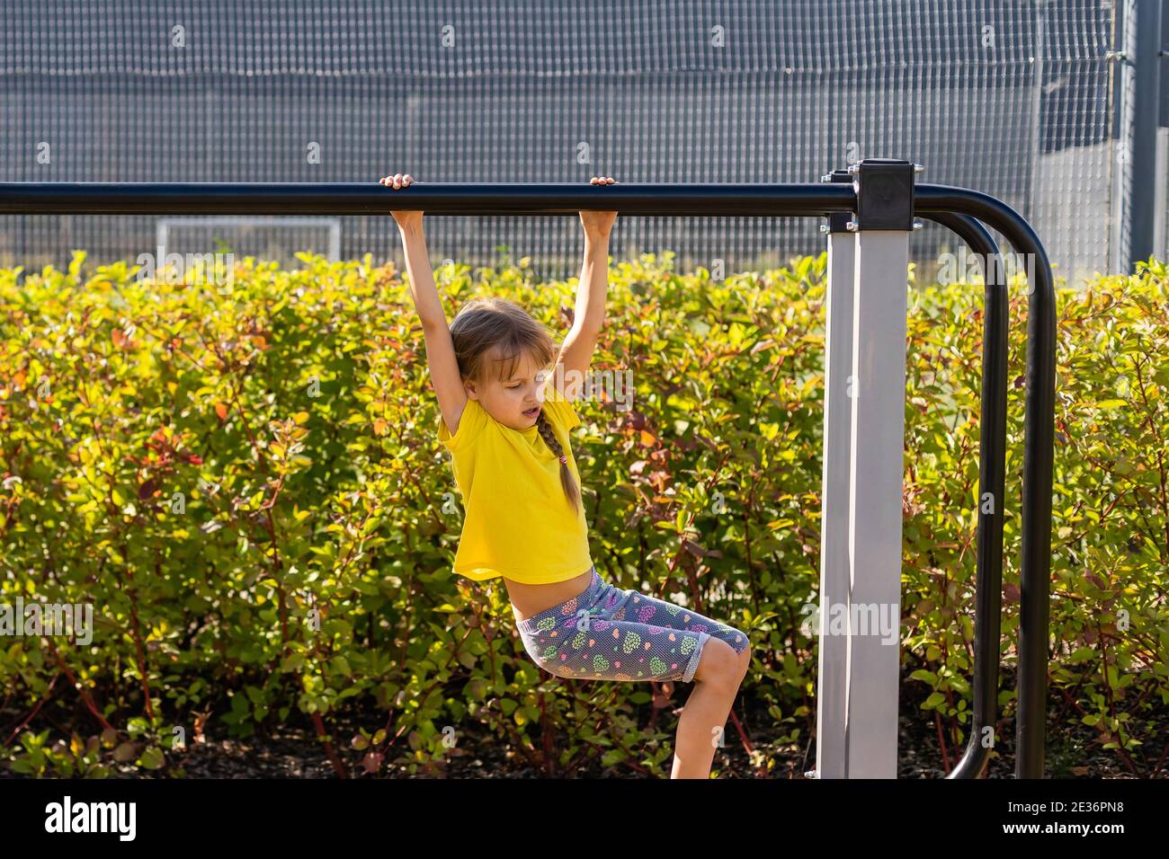 Kids having fun on the playground Stock Photo - Alamy