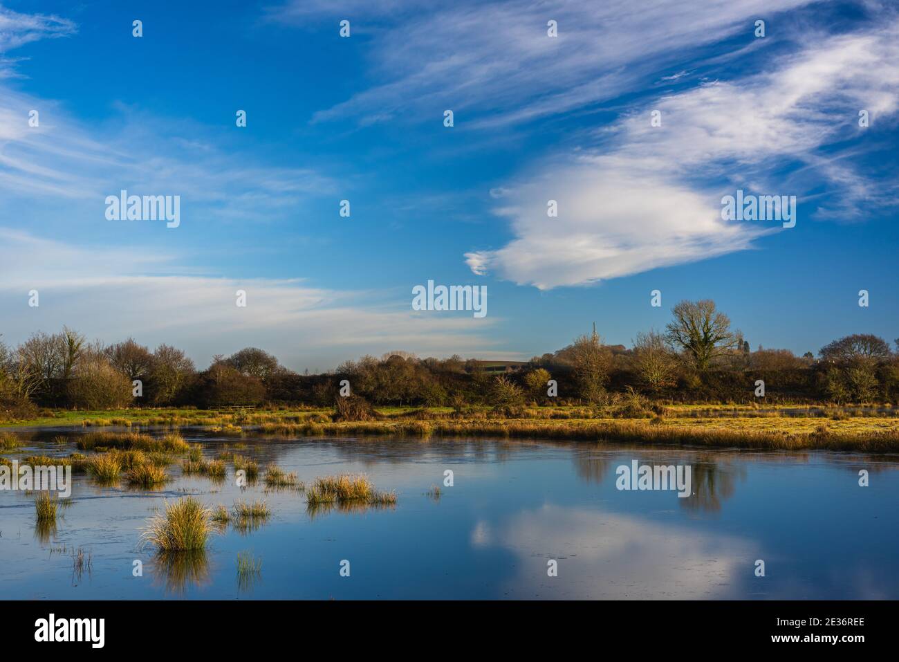 Bowling Green Marsh and River Clyst, Topsham, Devon, England, Europe ...