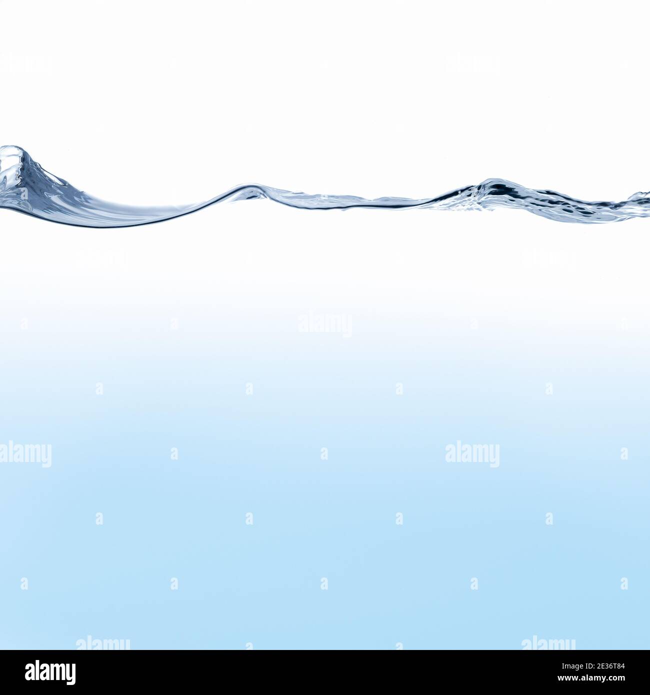 Rippling water surface against blue background Stock Photo - Alamy