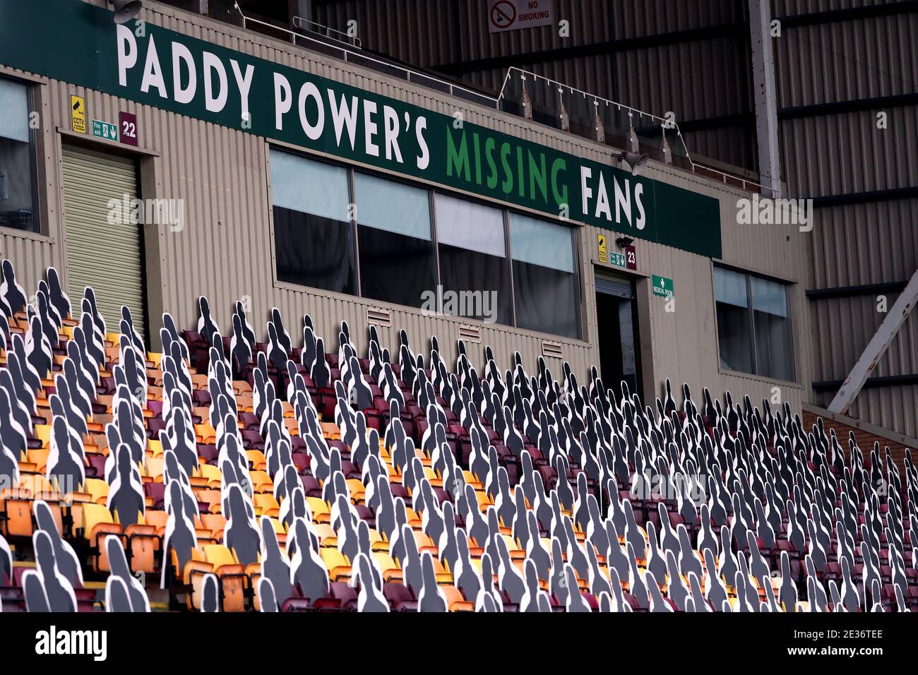 Paddy Power’s cardboard cutout silhouettes of missing fans in the ...