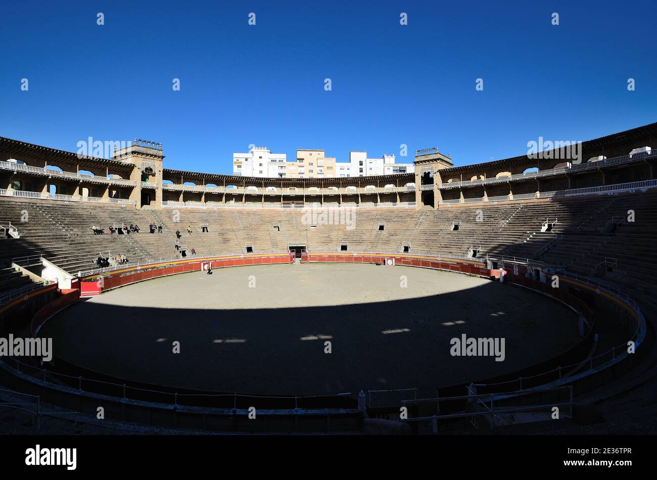 beautiful antique stadium in the city mallorca view from the inside ...