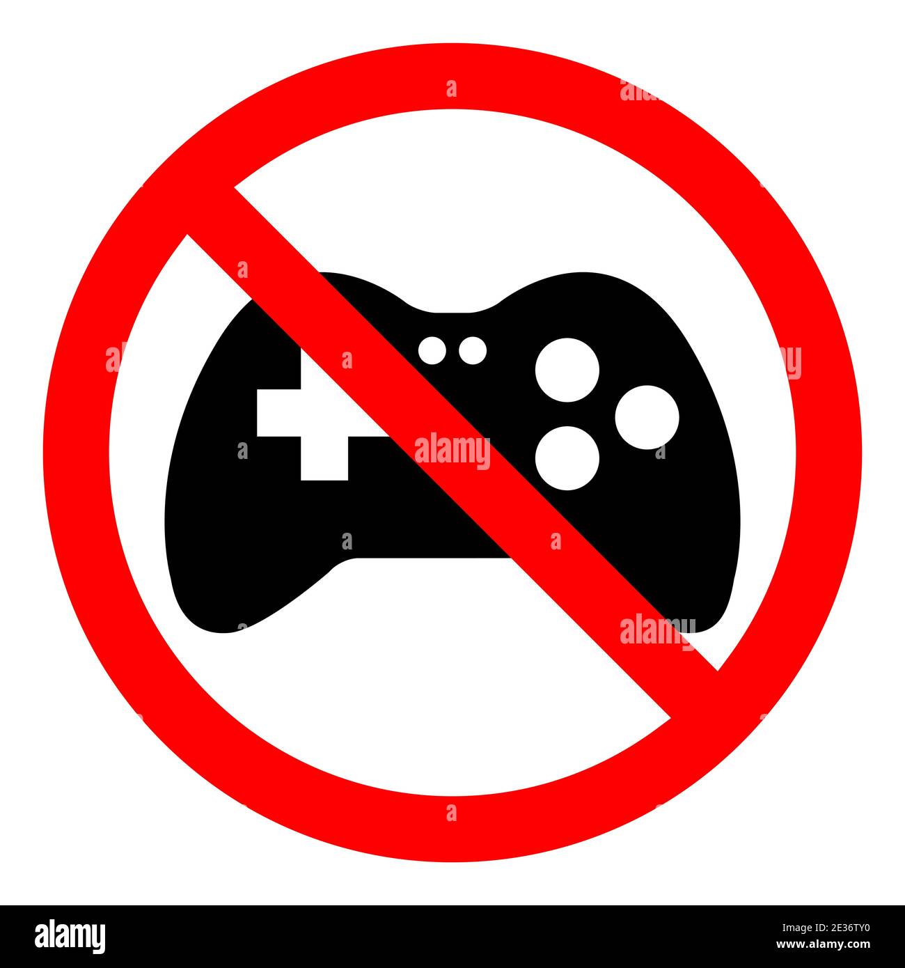 No video games Stock Vector Images - Alamy