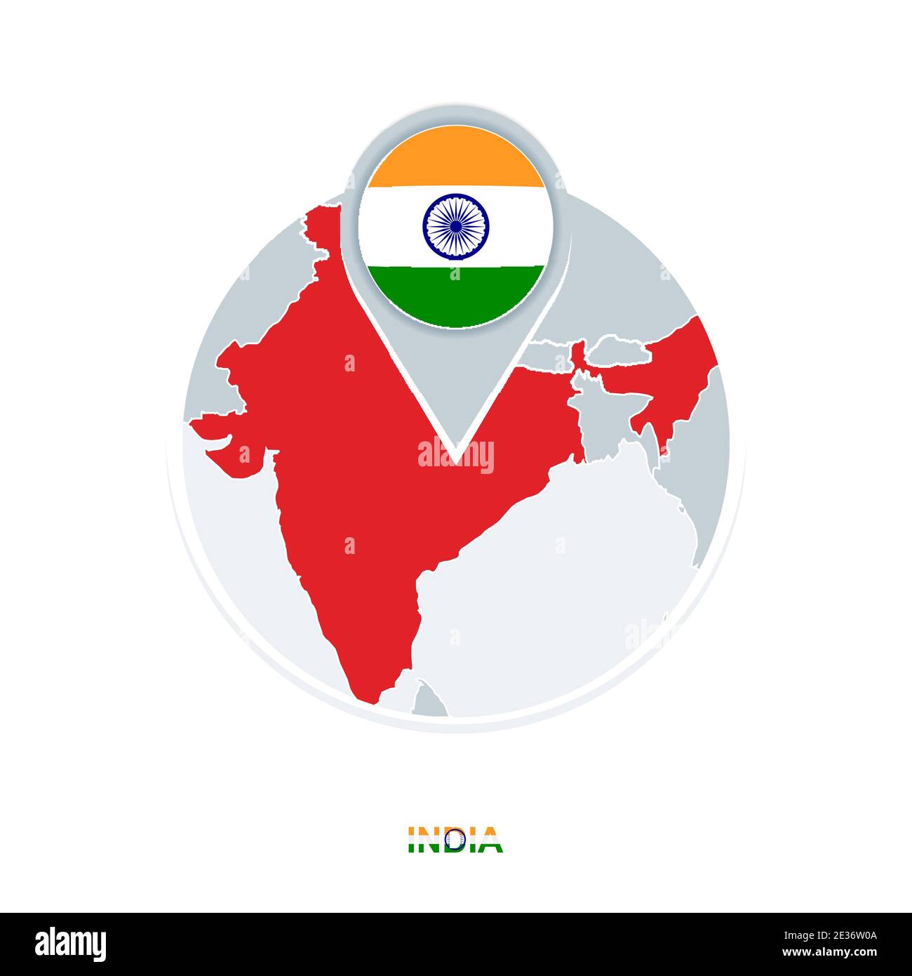 India map pin Stock Vector Images - Alamy