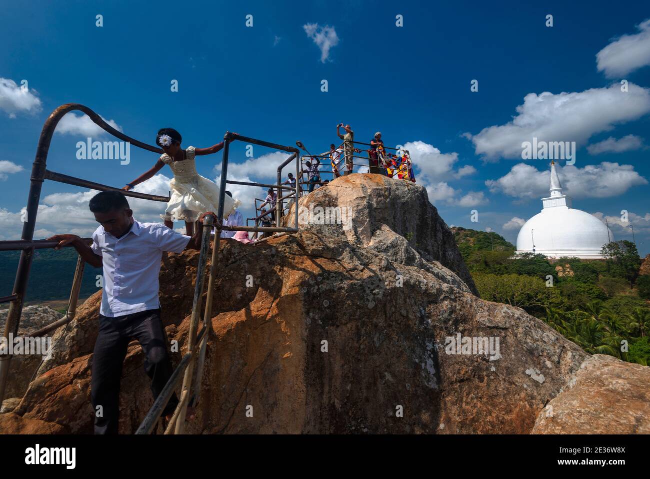 Maha Stupa, Buddhist monastery of Mihintale, Anuradhapura, North ...