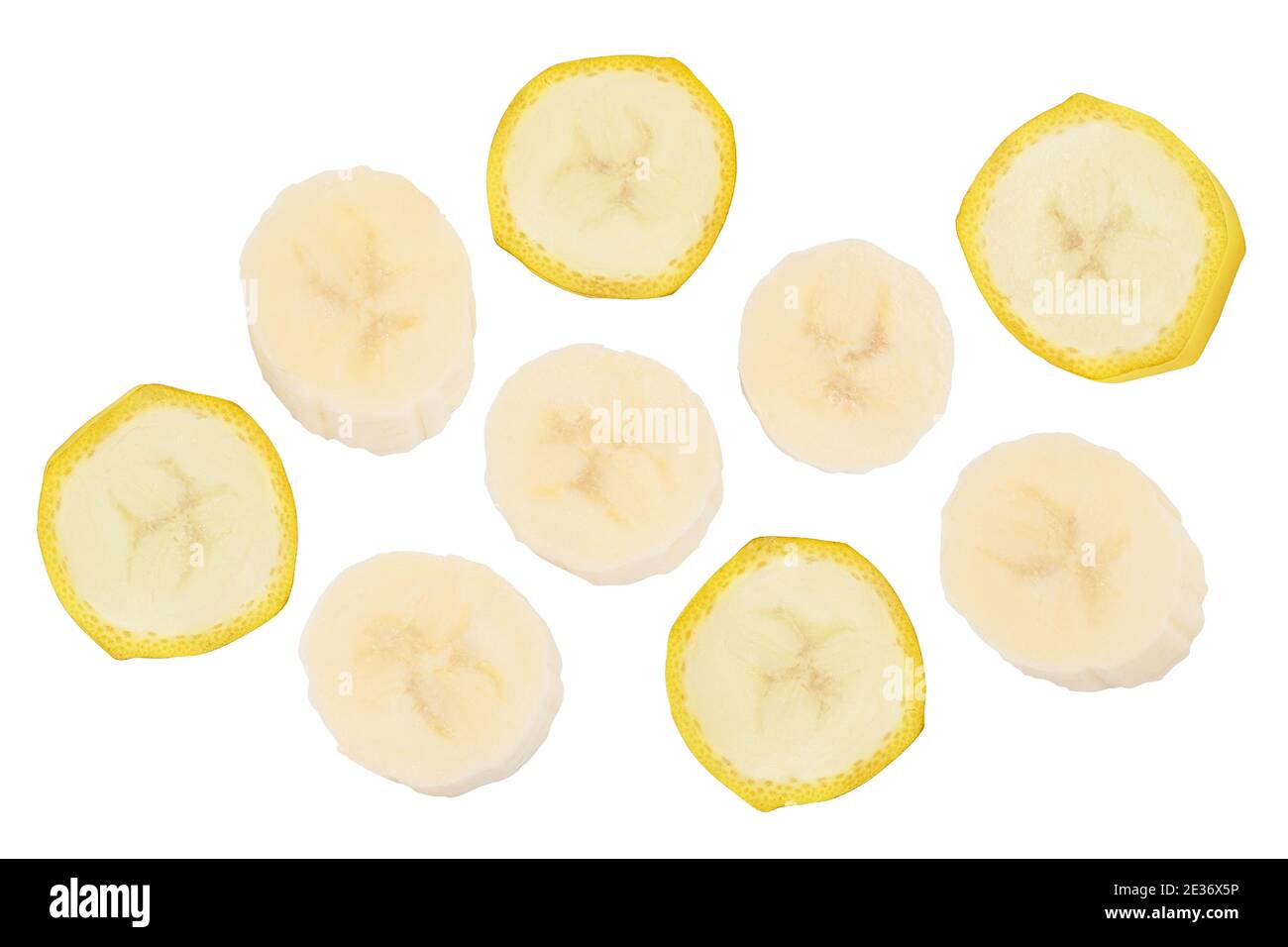 banana isolated on white background with clipping path and full depth ...