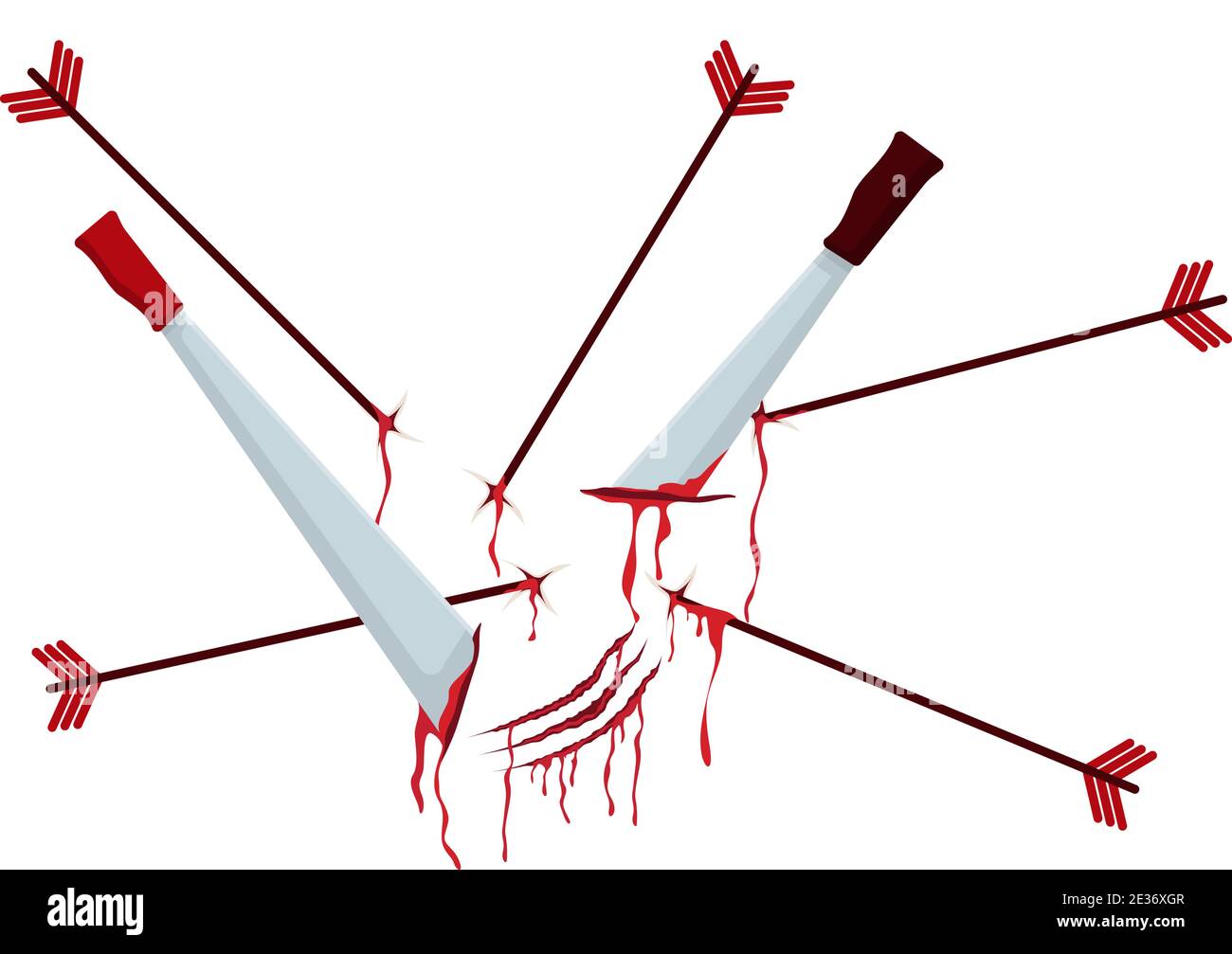 Arrow wound Cut Out Stock Images & Pictures - Alamy