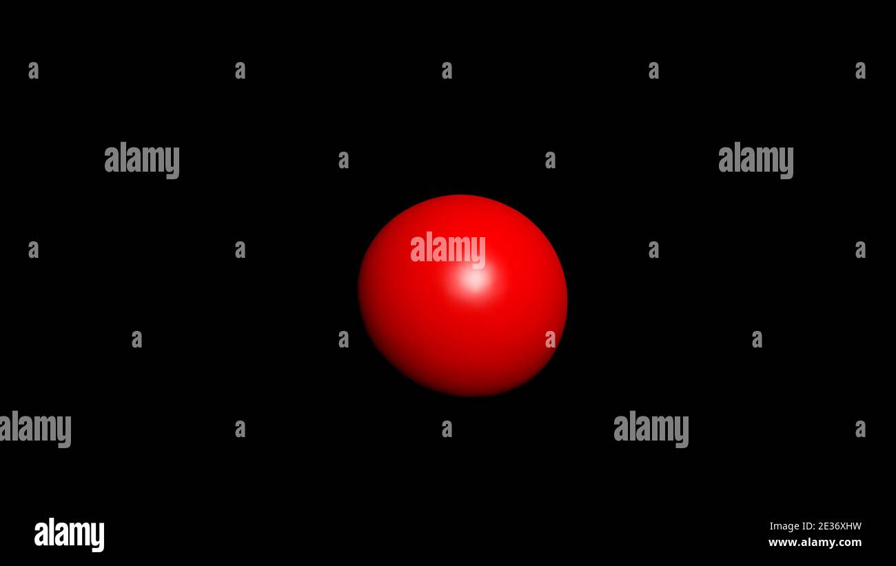 Red ball soft body 3d animation concept physics 3d render Stock Photo ...